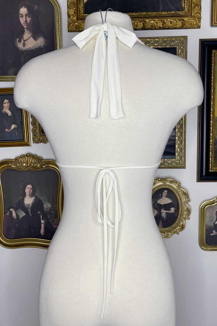 BEKAH OPEN BACK CROP TOP - WHITE – BLACK + MOON