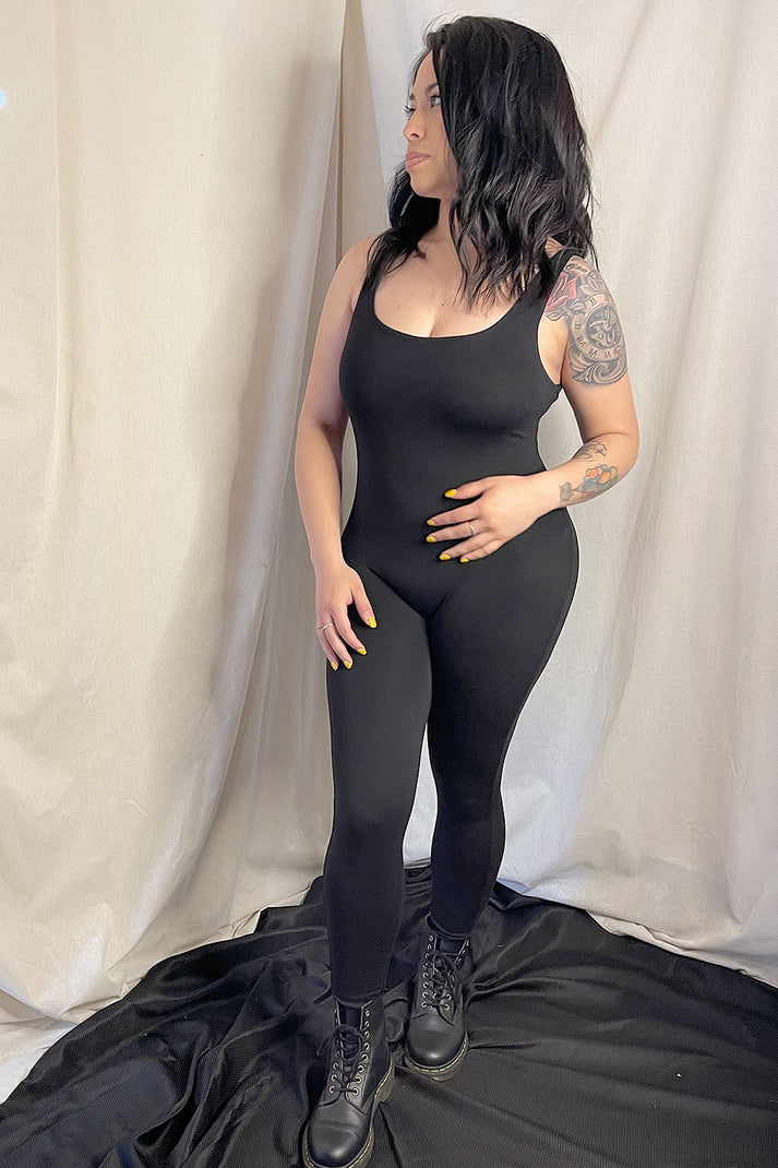 VIVIANA JUMPSUIT – BLACK + MOON